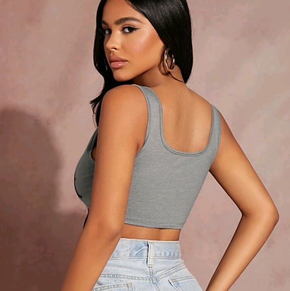 SHEIN | Tops | 5 For 25 Cropped Graphic Tank | Poshmark